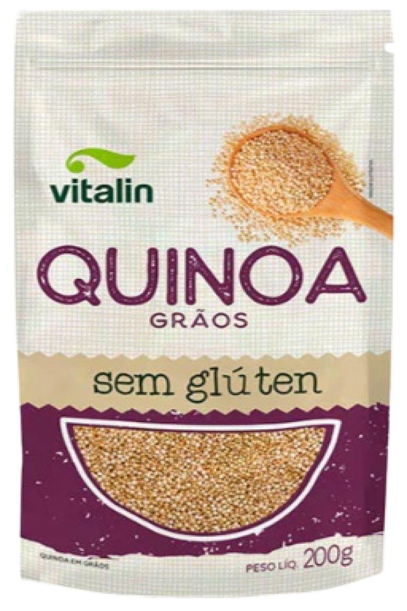 Quinoa em Grãos Integral Sem Glúten Vitalin 200g