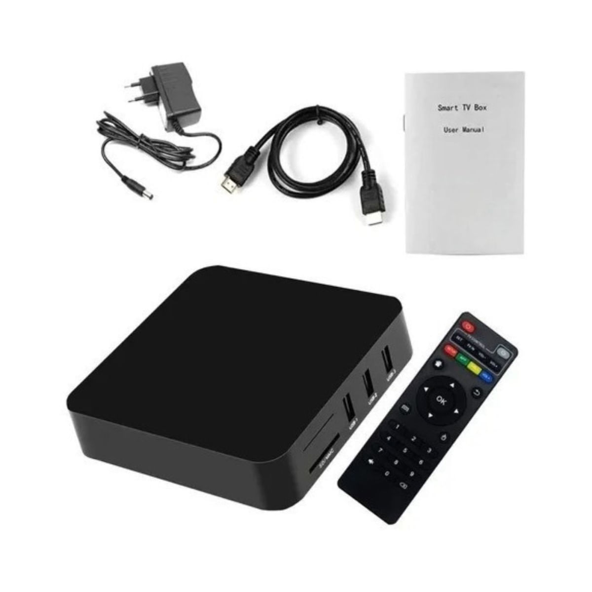 Smart Box TV Android TV Streaming Player Full Preto