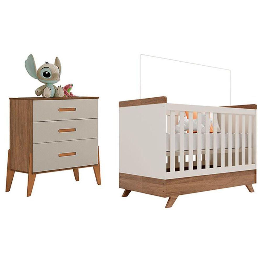 Berço Americano Retro Vitória Cômoda Gaveteiro Infantil Emilly Off ...