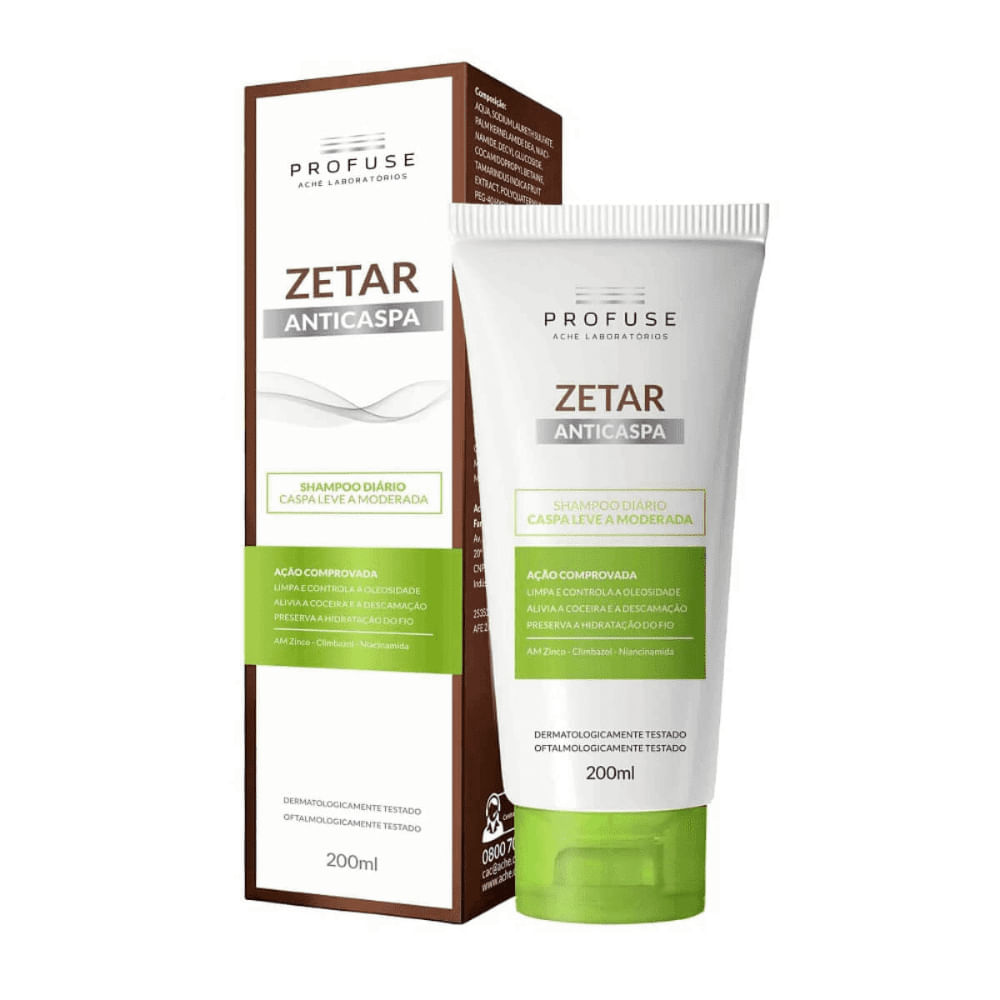 Profuse Zetar Shampoo Anticaspa Diário 200ml