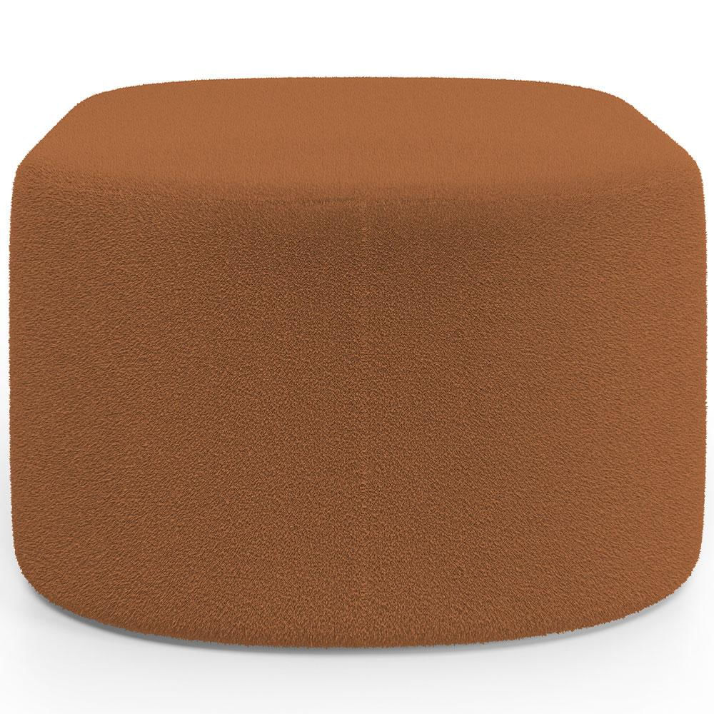 Puff Decorativo Orgânico para Living Quarto 70cm Doha W01 Bouclê ...