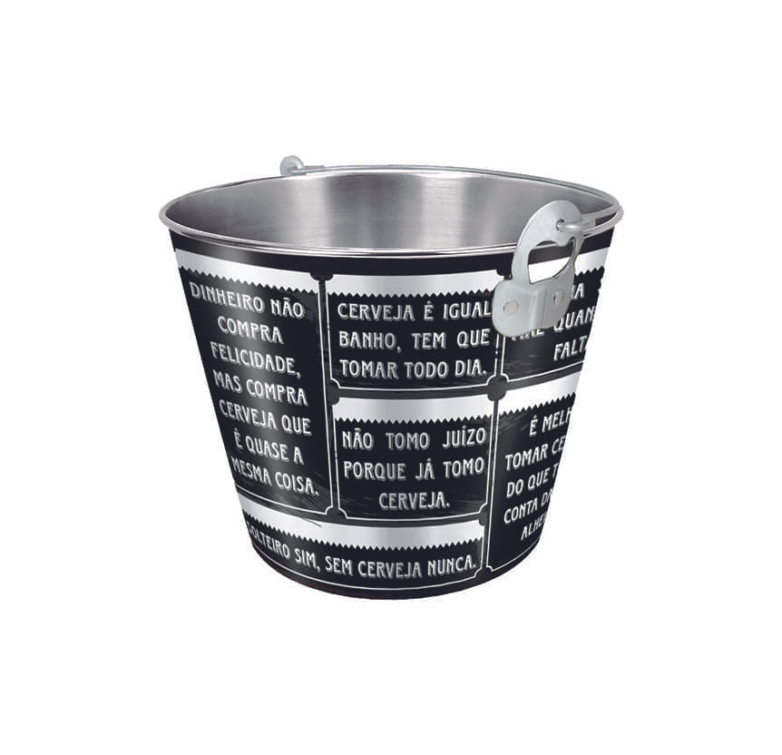 Balde P/ Garrafa Decorado 5L Hauskraft - Le biscuit