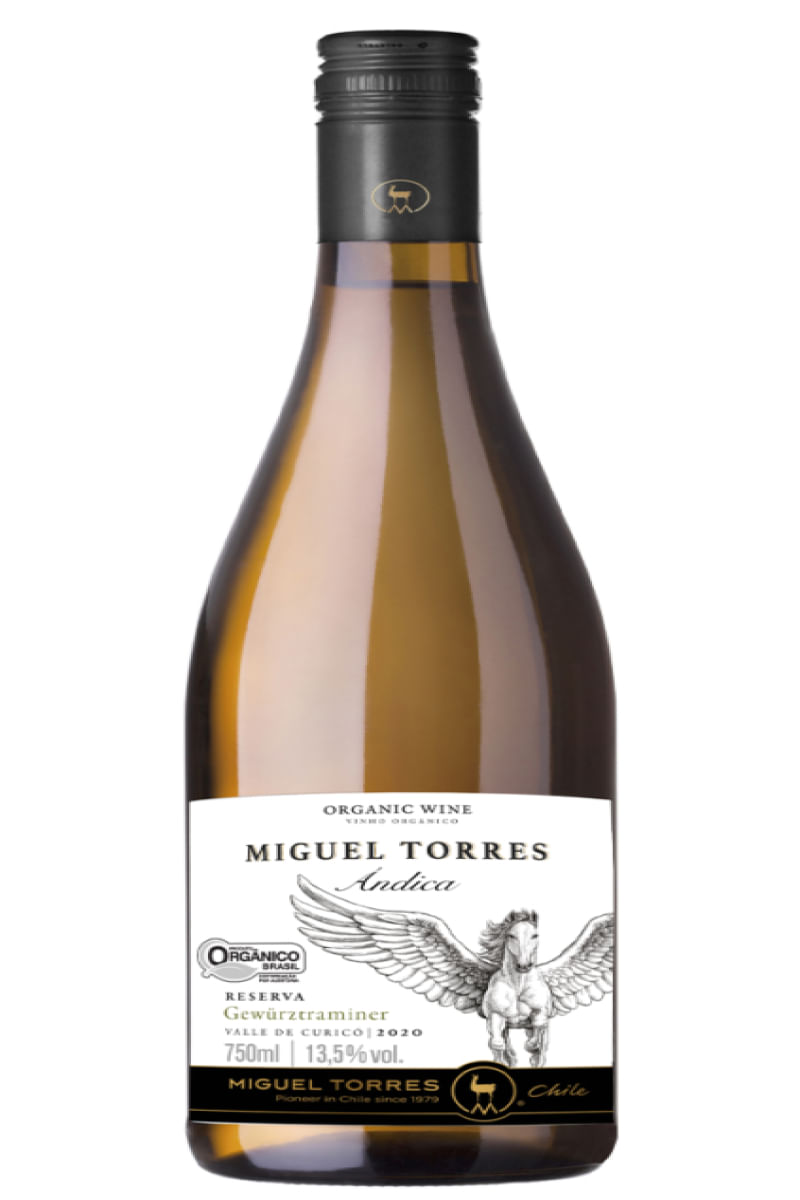 VINHO MIGUEL TORRES ANDICA GEWURZTRAMINER BRANCO 750 ML