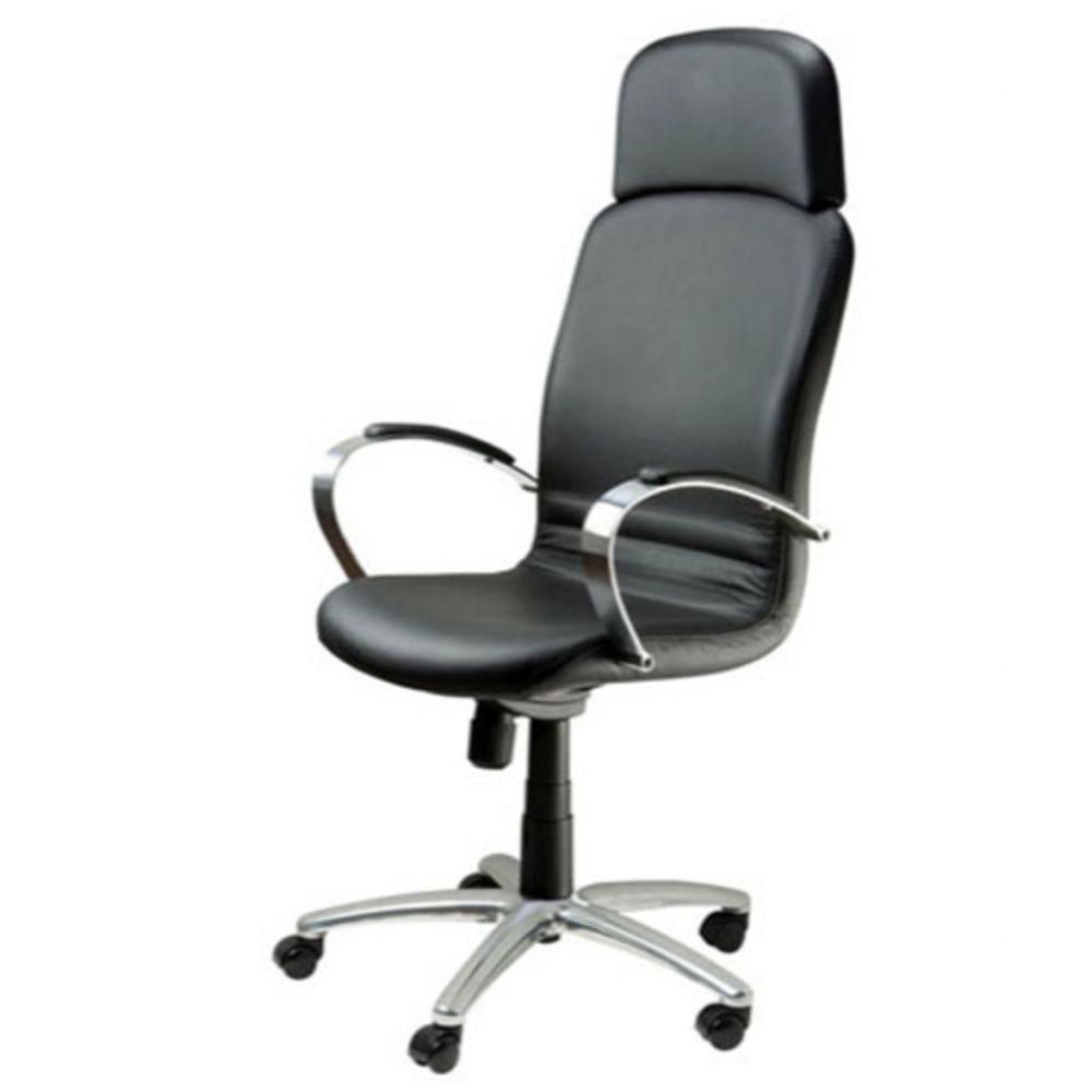 Cadeira Presidente Apoio De Cabeça Linha Full Back Preto