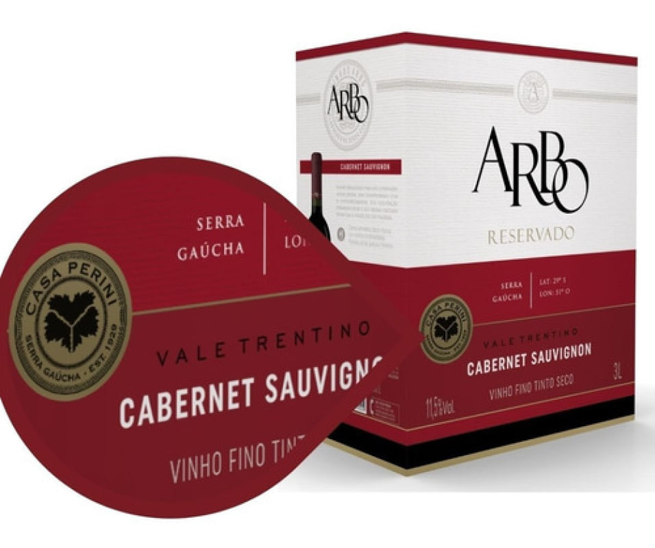 Vinho Arbo Casa Perini Cabernet Sauvignon Bag in Box 3L