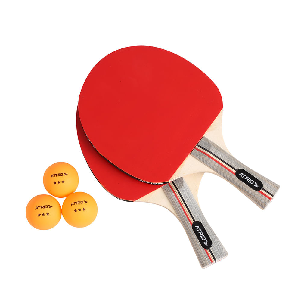 Kit Ping Pong Raquetes E Bolas Atrio - ES389 - Le biscuit