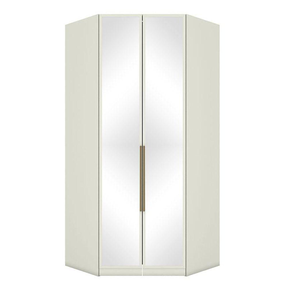 Armário De Canto Closet 2 Portas Com Espelhos Seletto Areia - Henn