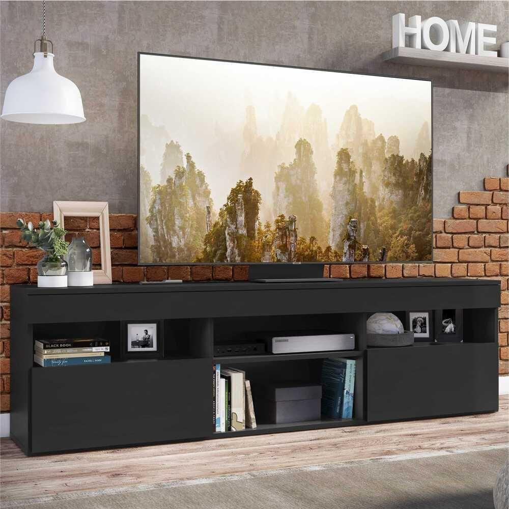 Rack Tv 65'' Com 2 Portas Paris Multimóveis Preto