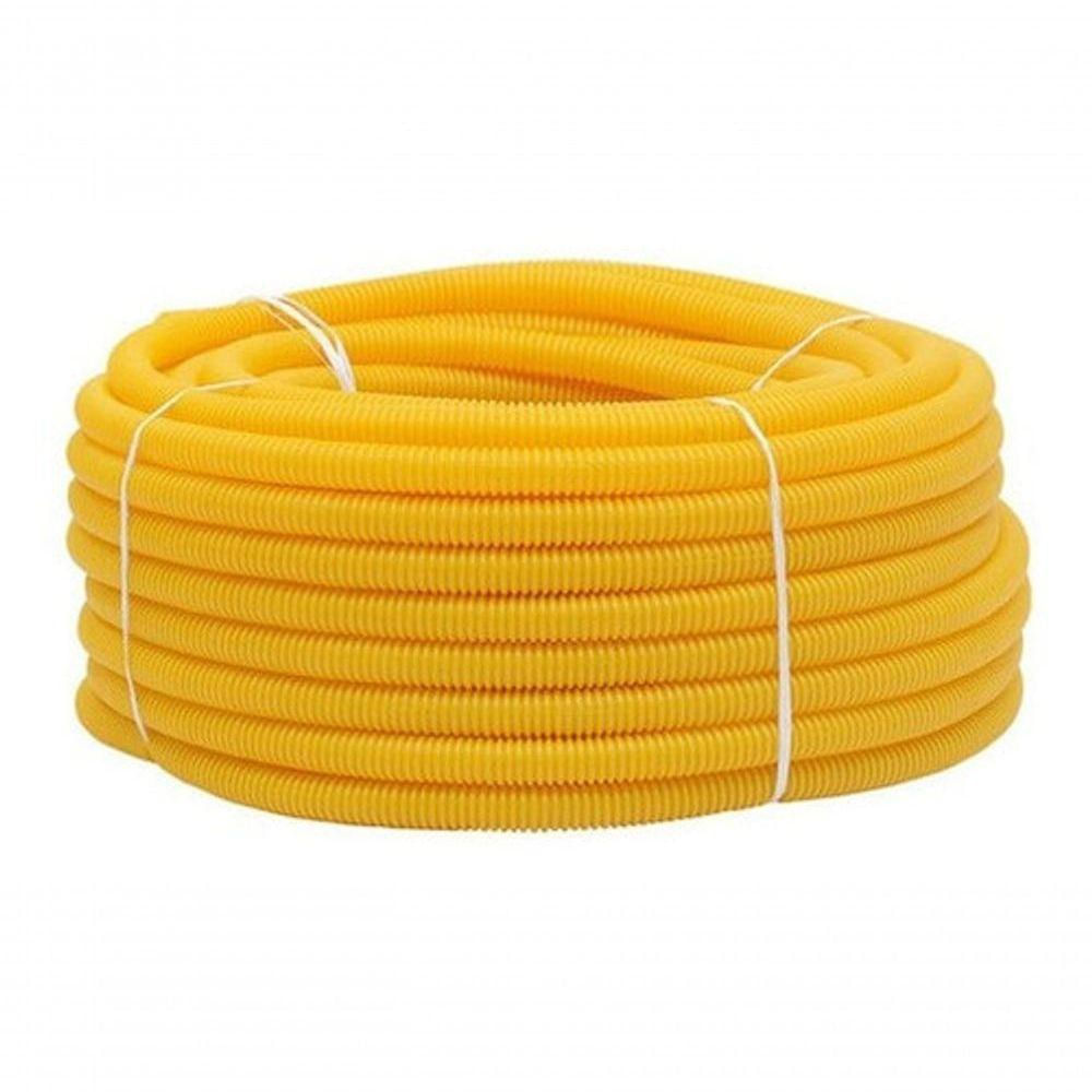 Conduite Corrugado Amarelo De 3-4 25mm Rolo Com 50 Metros