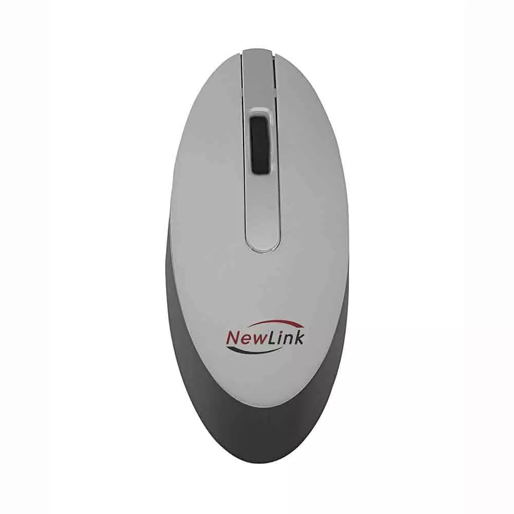 Mouse Newlink Style sem Fio 1000 DPI Cinza - Le biscuit