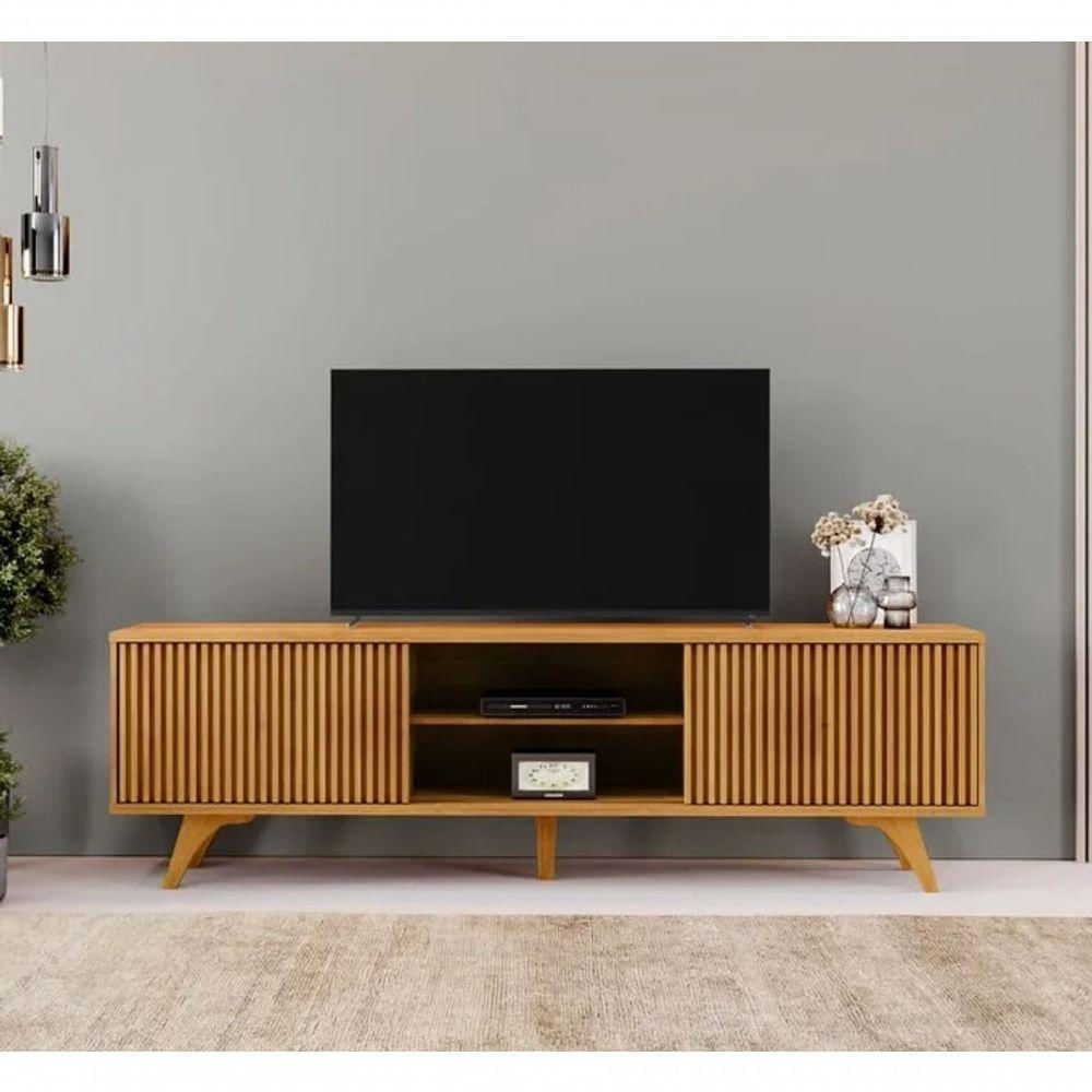 Rack 2 Portas Ripadas 2,18m Gaia Naturalle - Mavaular