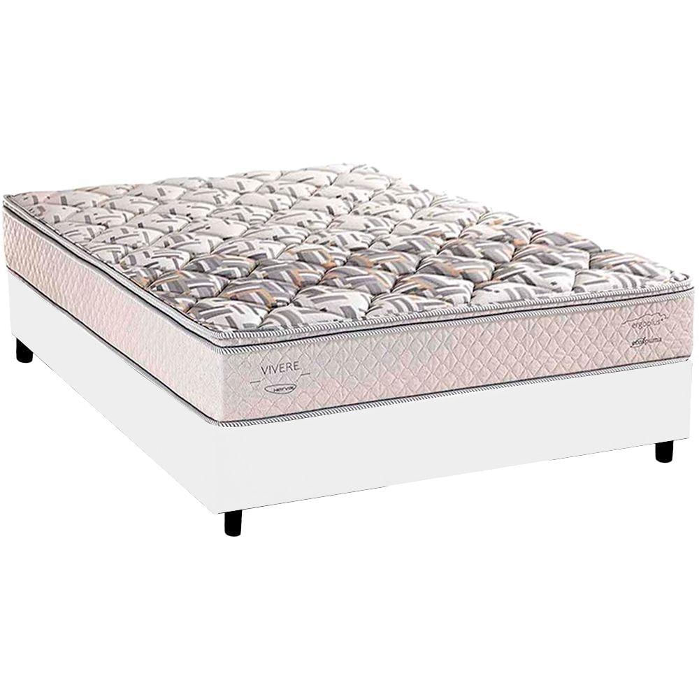 Cama Box Casal + Colchão Ortopédico Herval Ag65 Ergoplus C1604 ...