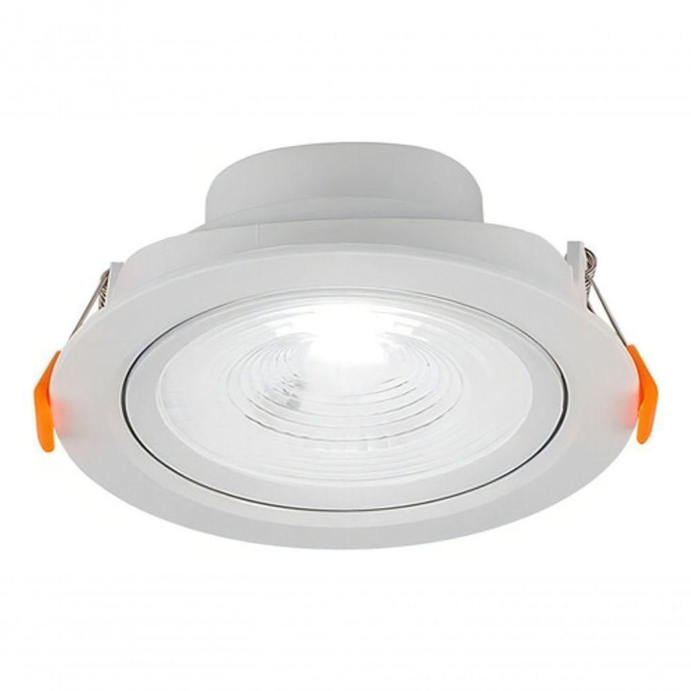 Spot Led 6w Dicroica Direcionavel Embutir Redondo Slim Cor Branco 110v/220v