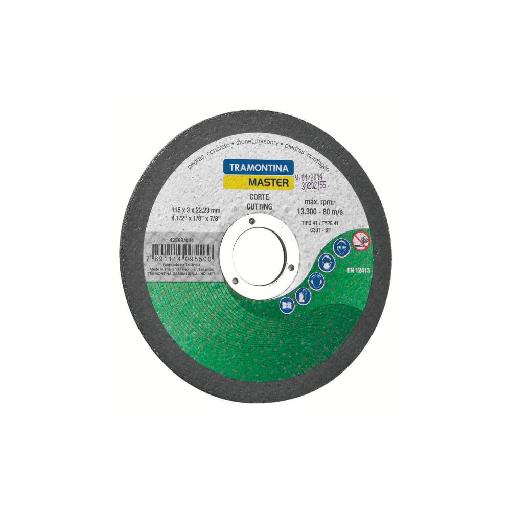 Disco de Corte Tramontina MASTER 4.1/2 para Pedras