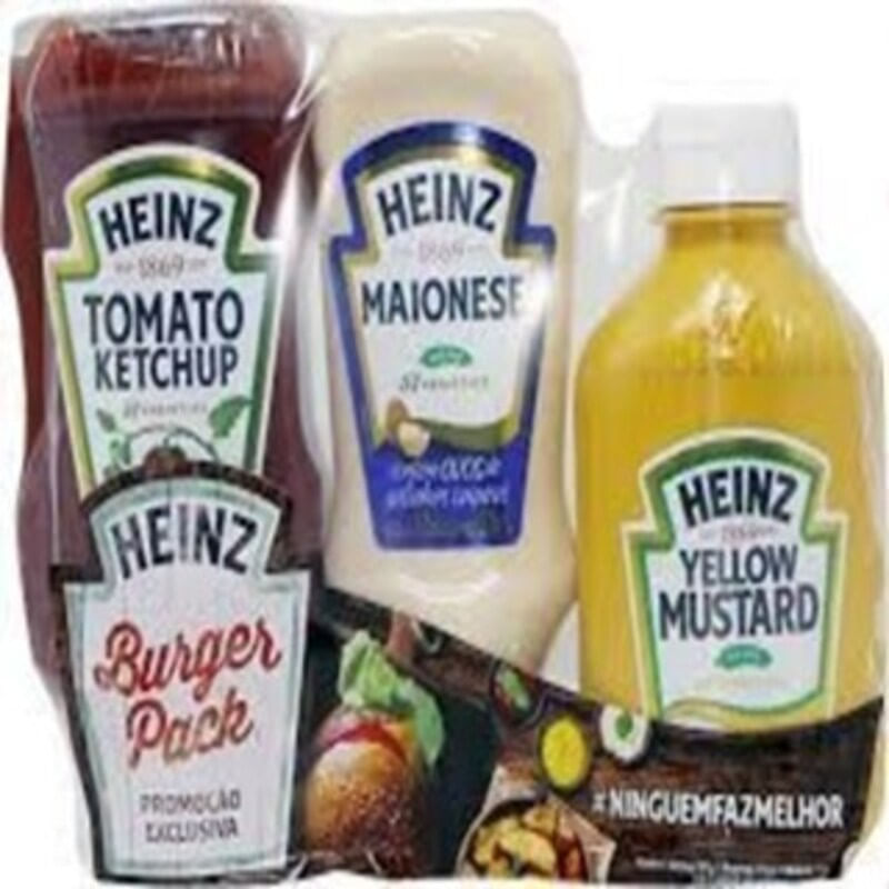 Heinz Pack Ketchup, Maionese e Mostarda