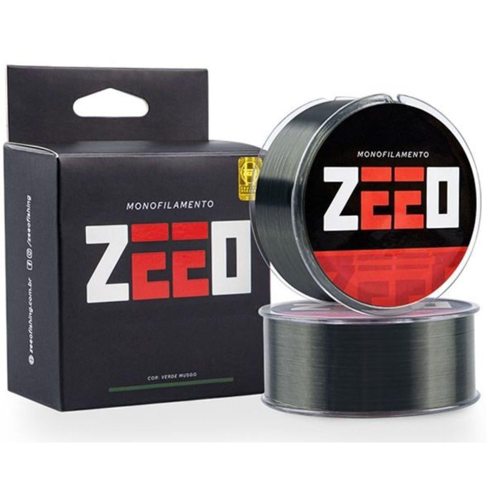 Linha Zeeo Monofilamento 0,40mm 23lb 300m Verde Musgo
