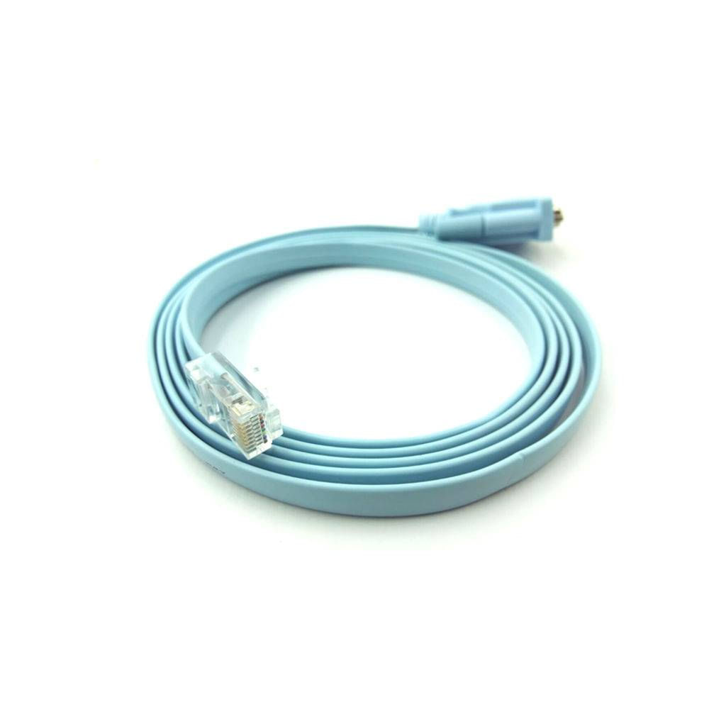 Cabo Console Adaptador Serial Db 9 Fêmea Para Rj 45 Macho