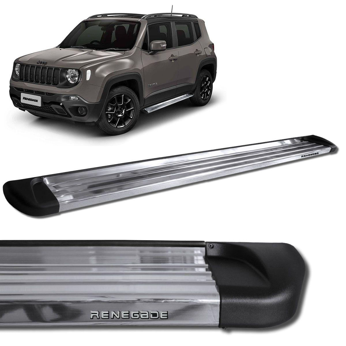 Estribo Lateral Jeep Renegade 2016 a 2023 Aluminio Polido Track