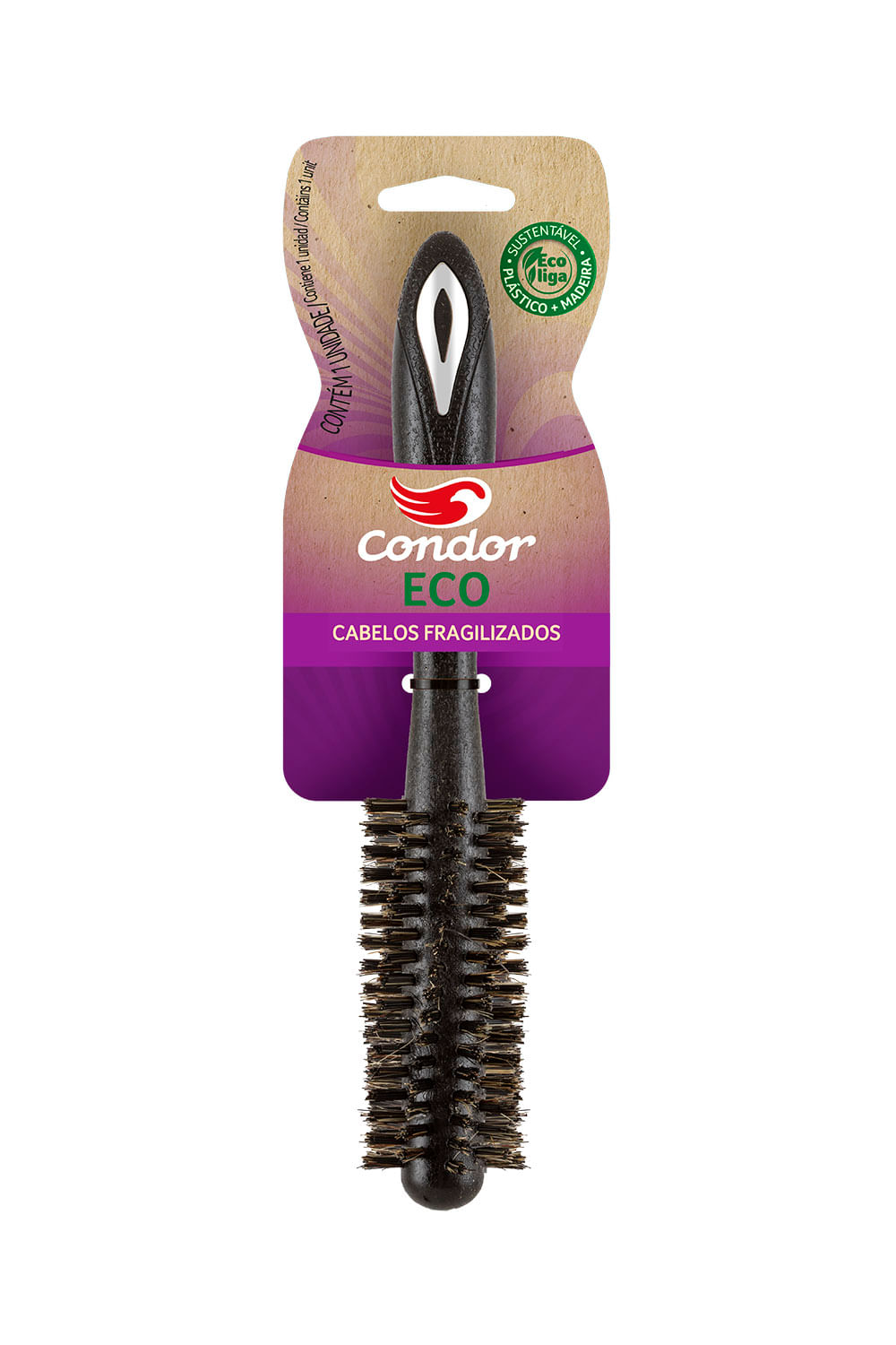 Escova para Cabelo Condor Cabo Eco