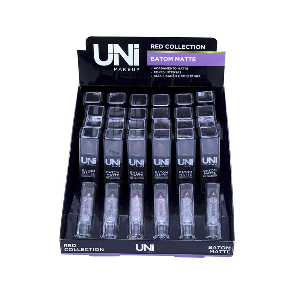 Batom Matte Red Collection Unimake - Le biscuit