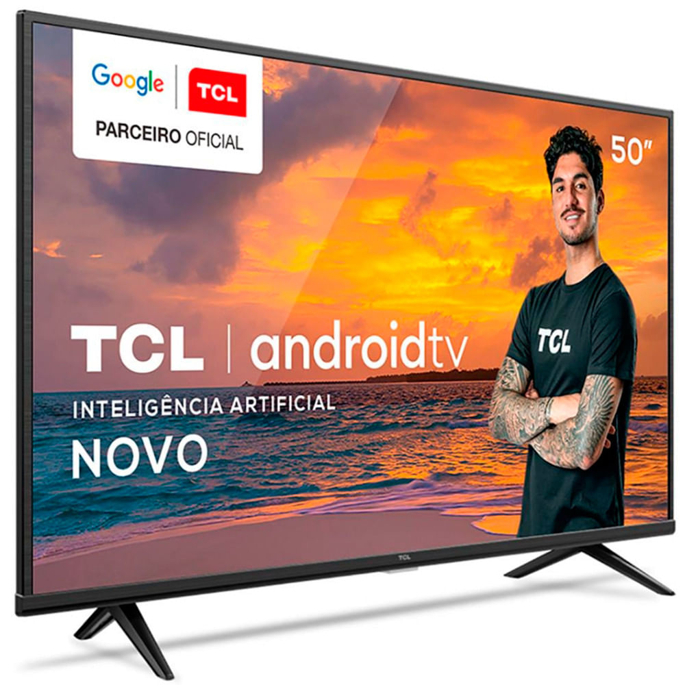 Smart Tv LED 50 Polegadas 4K 50P615 Bluetooth e Assistente Virtual TCL ...