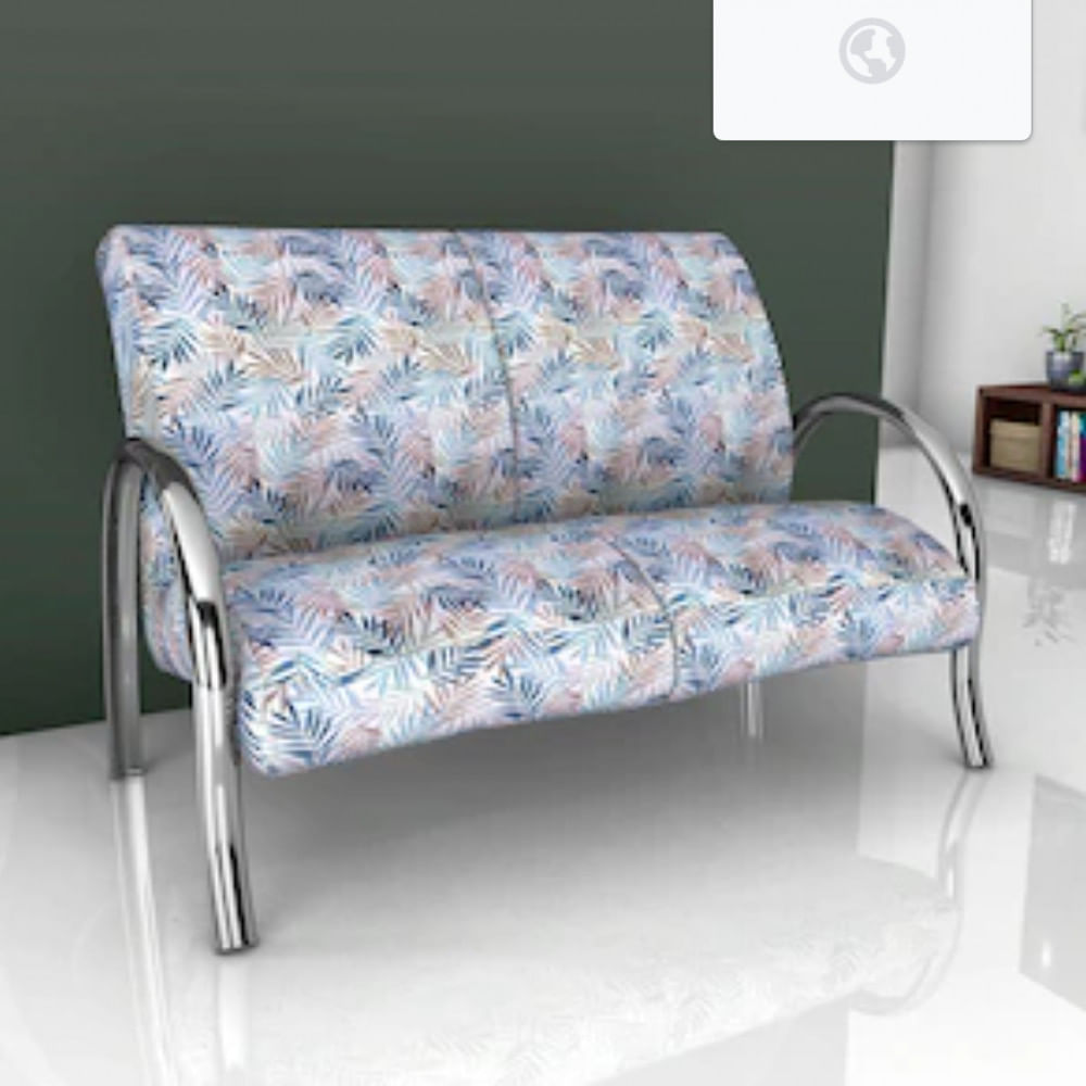 Poltrona 2 Lugares Polly com Revestimento em Tecido Veludo Matrix - Le biscuit