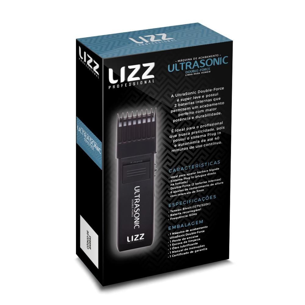 Máquina de Acabamento Lizz DoubleForce Preta Bivolt - Le biscuit