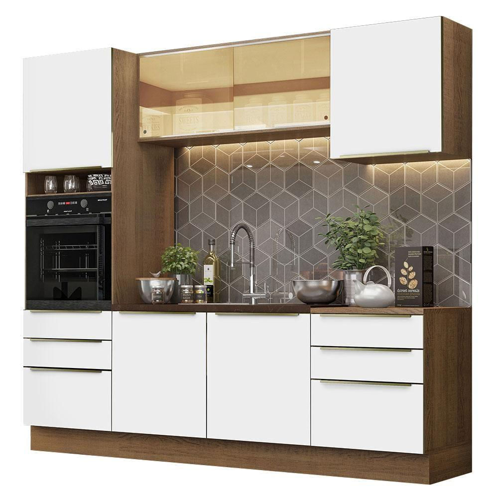Cozinha Completa Madesa Lux 240002 Com Armário E Balcão