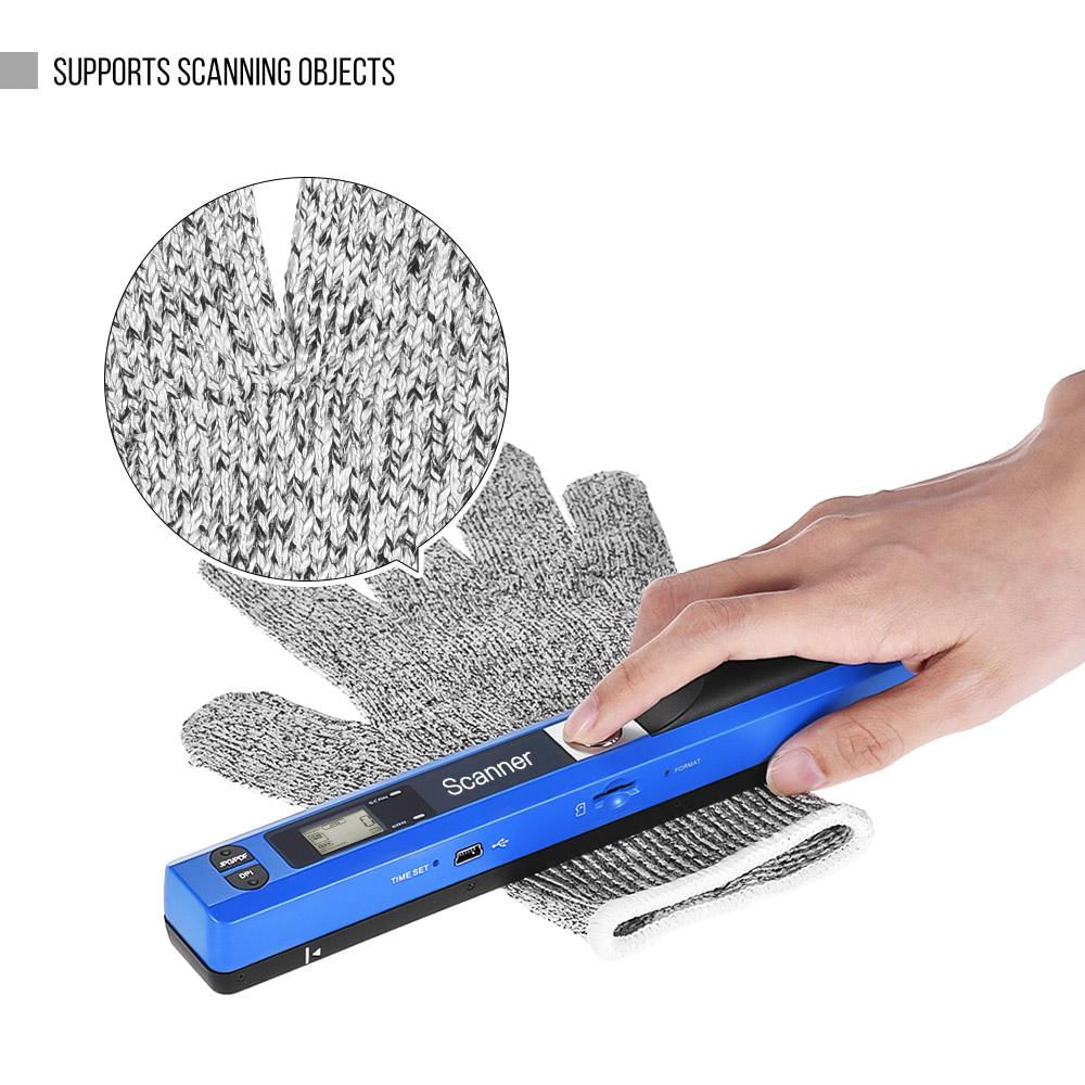 Scanner Portátil Sem Fio A4 900DPI com Display LCD