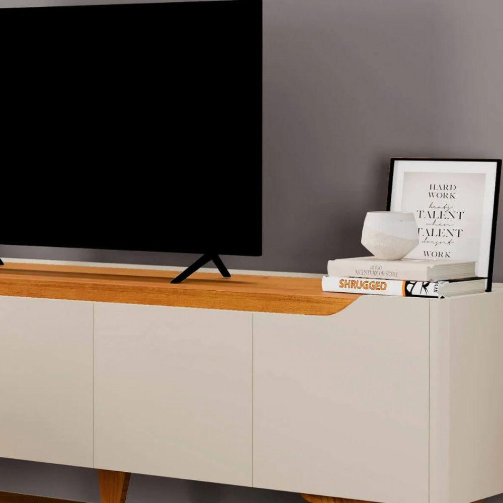 Rack Atenas Para Tv Até 75 Polegadas 4 Portas 1 Gav Mavaular Off White ...