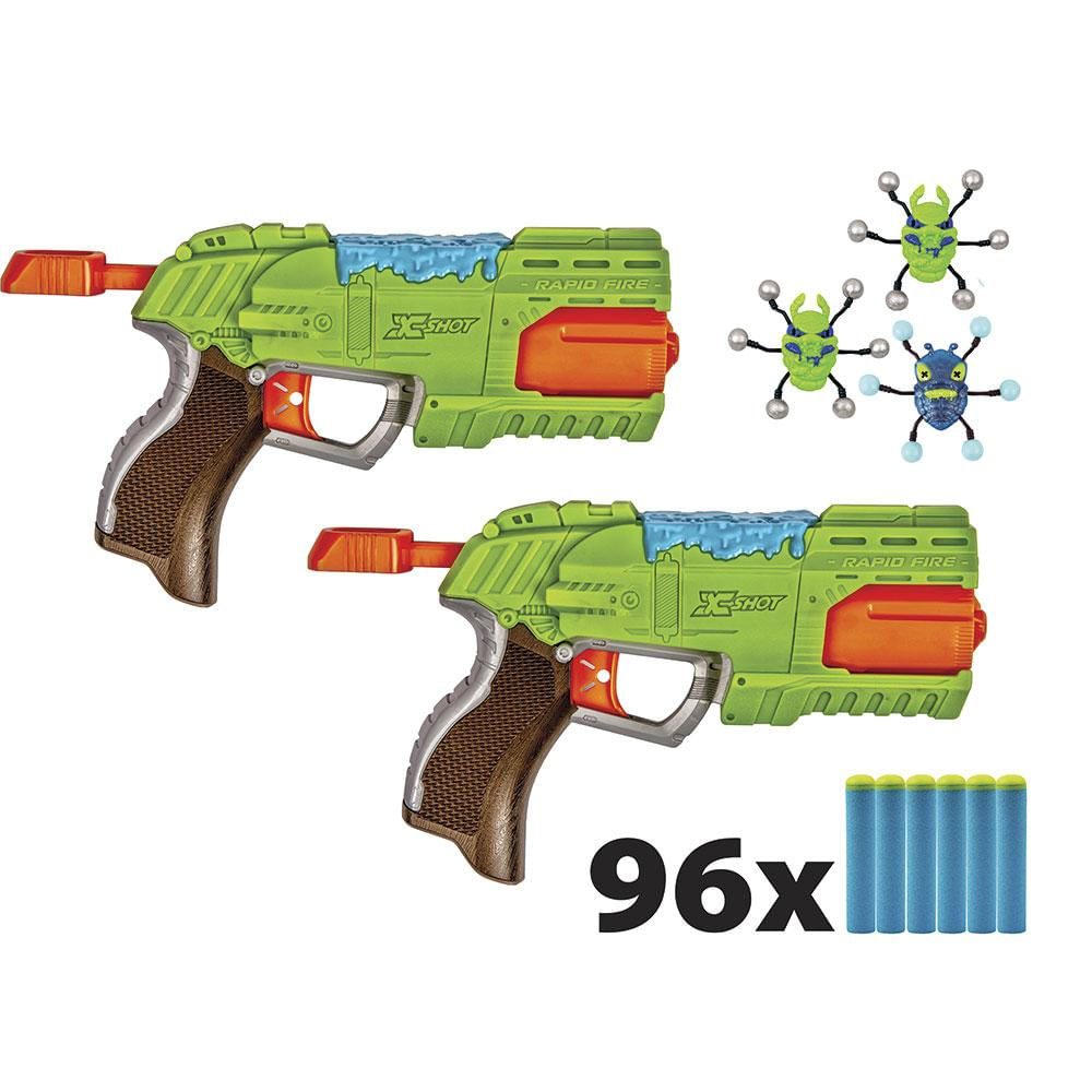 Lançador X-Shot Bug Attack - 2x Rapid Fire - Le biscuit