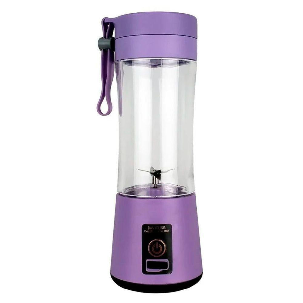 Mini Liquidificador Portátil Recarregável Usb 4 Lâminas 380 Ml