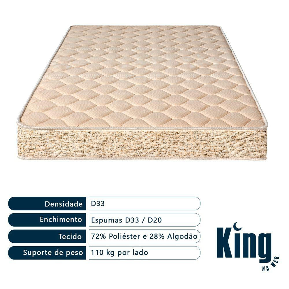 Colchão Casal Sankonfort Toulon D33 14 Espuma D33 - Le biscuit