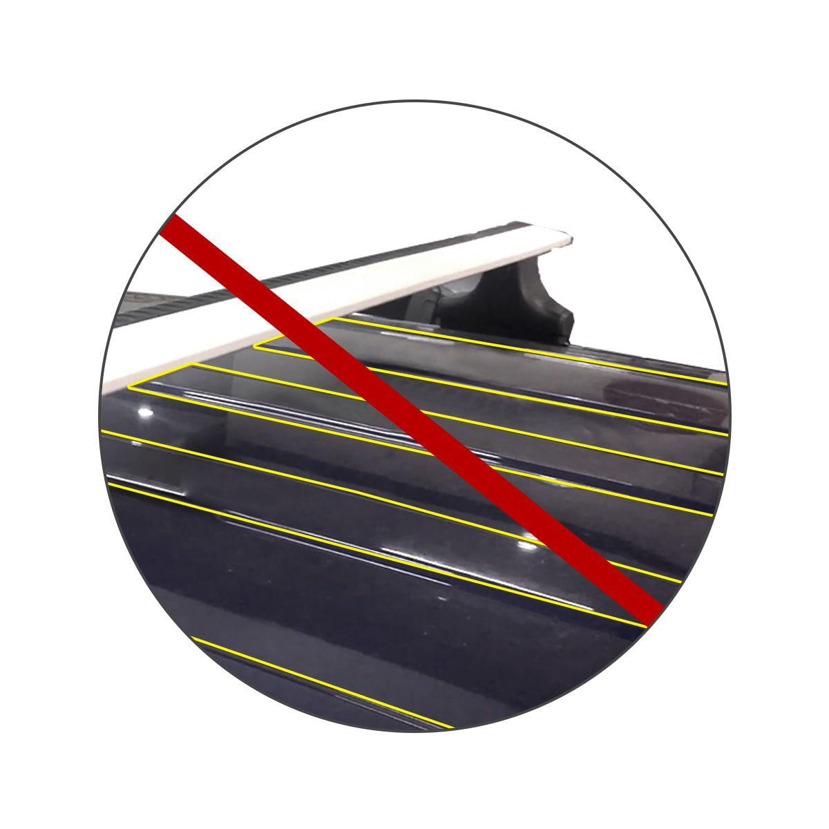 Rack De Teto Bagageiro Ranger 2013 a 2020 Prata Tubolar - Le biscuit