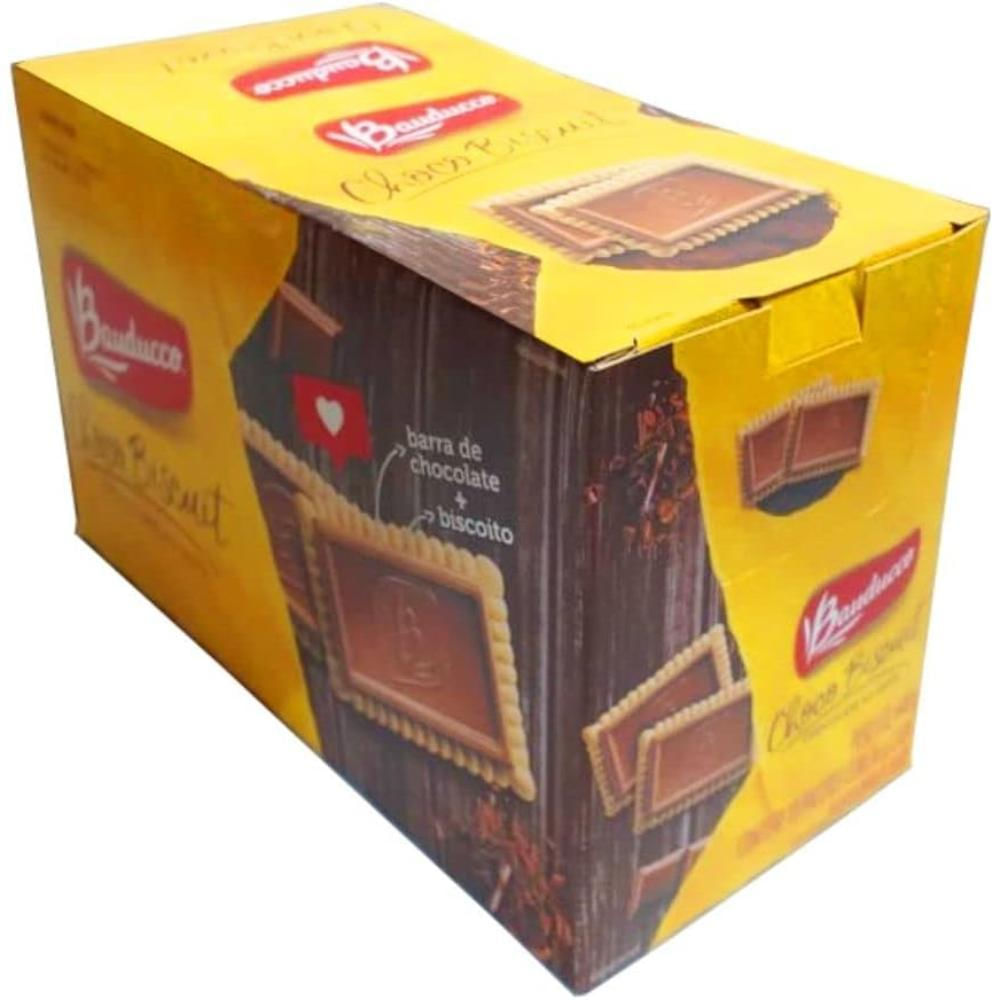 3 Caixas de Biscoito Choco Biscuit Chocolate Ao Leite Bauducco Display ...