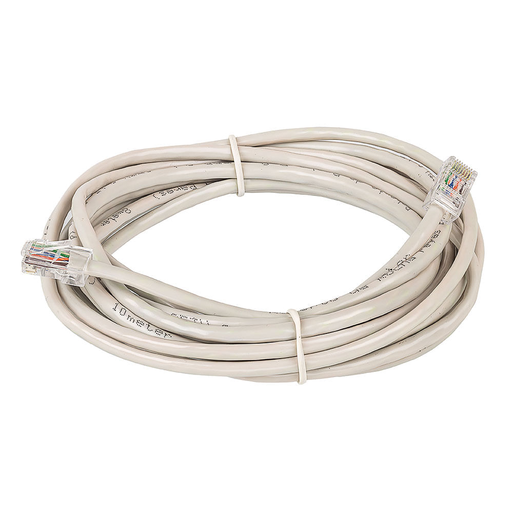 Cabo de Rede Cat5e Montado Branco - 90 Metros - Le biscuit