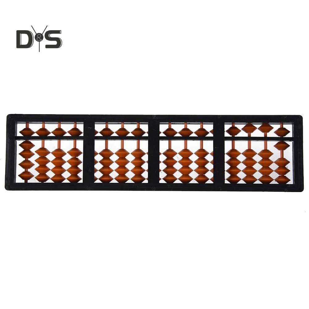 Ábaco Tradicional com 17 Dígitos para Aprendizado Matemático Infantil