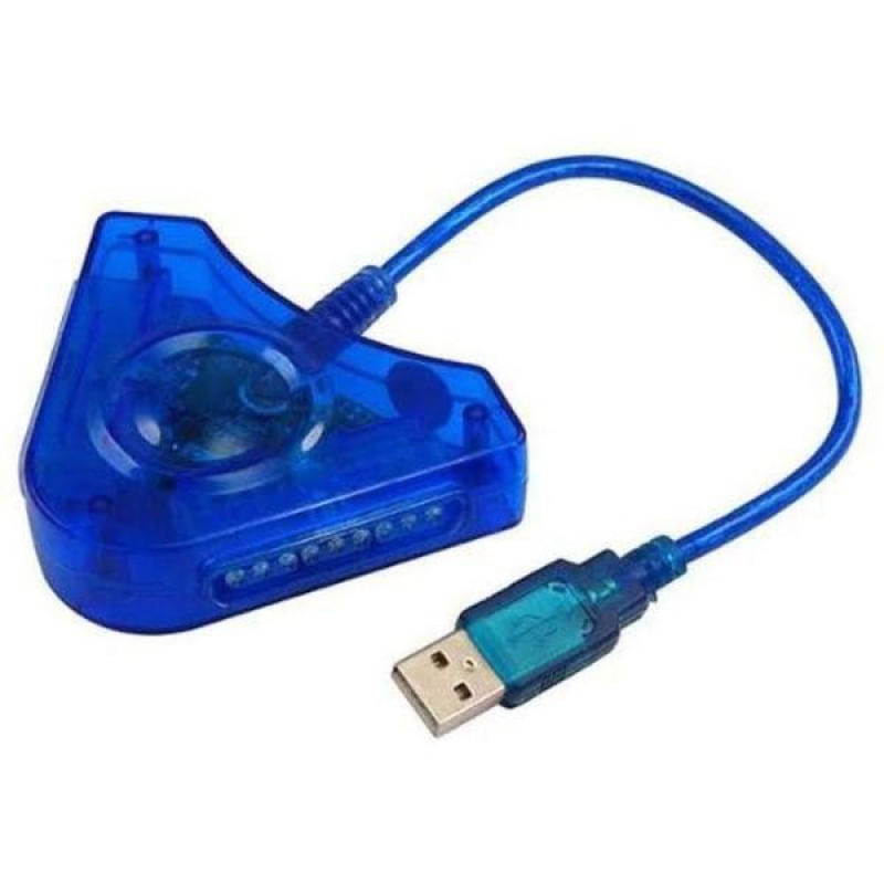 Adaptador Usb Duplo Controles Ps2 Ps1 Use Pc Cab adaptador Vil