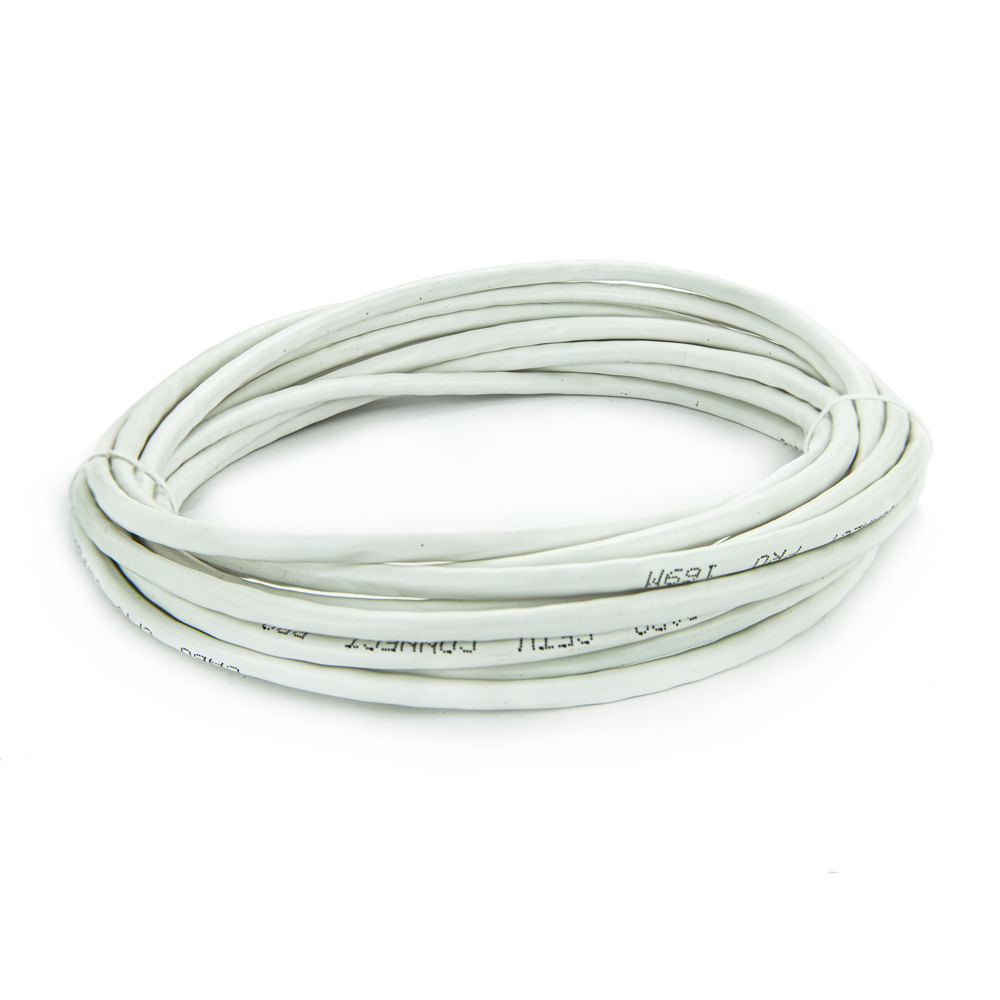Cabos UTP Cat5e Branco 1 Metro - Le biscuit