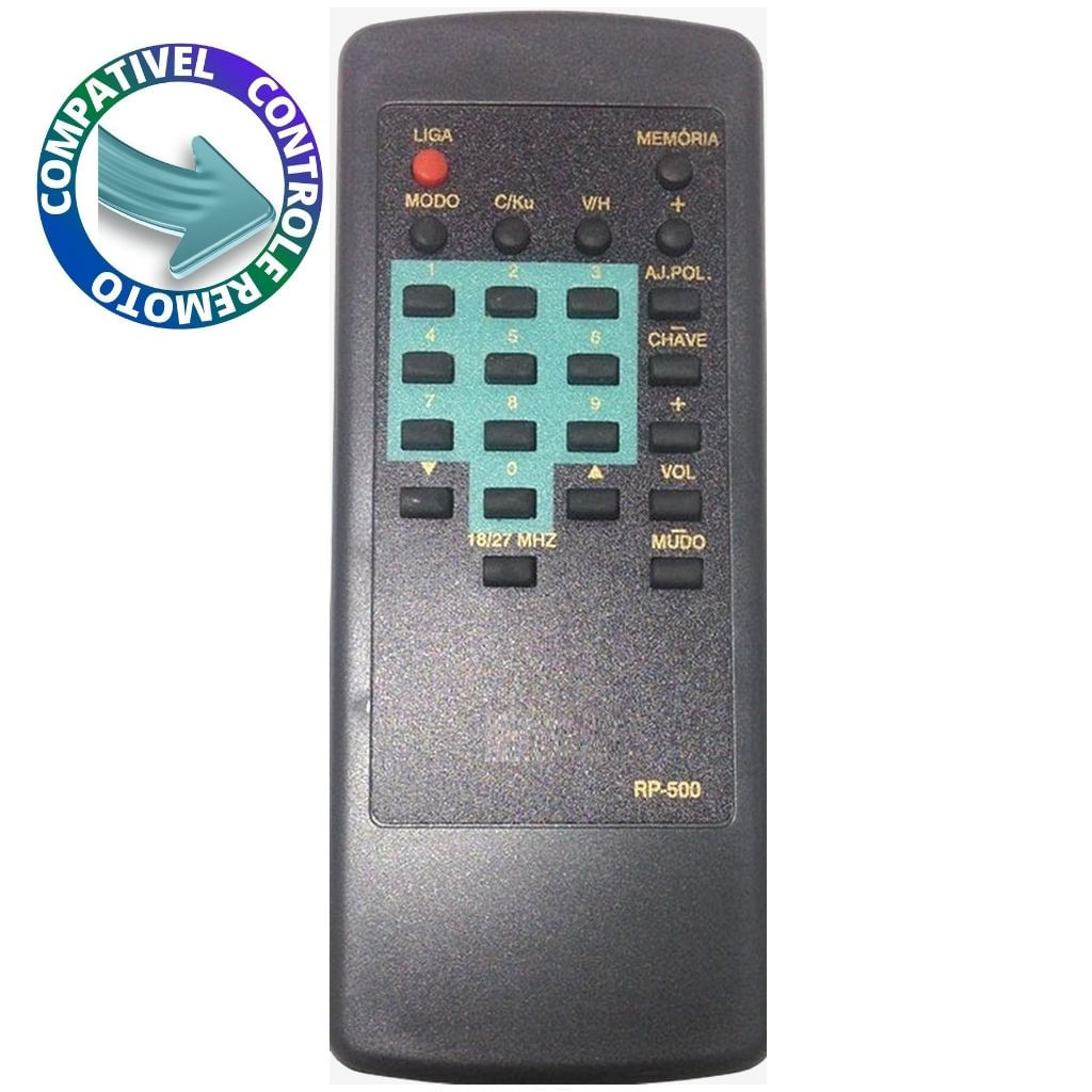 Controle Compatível Receptor Amplimatic RP500 RP506 C0902
