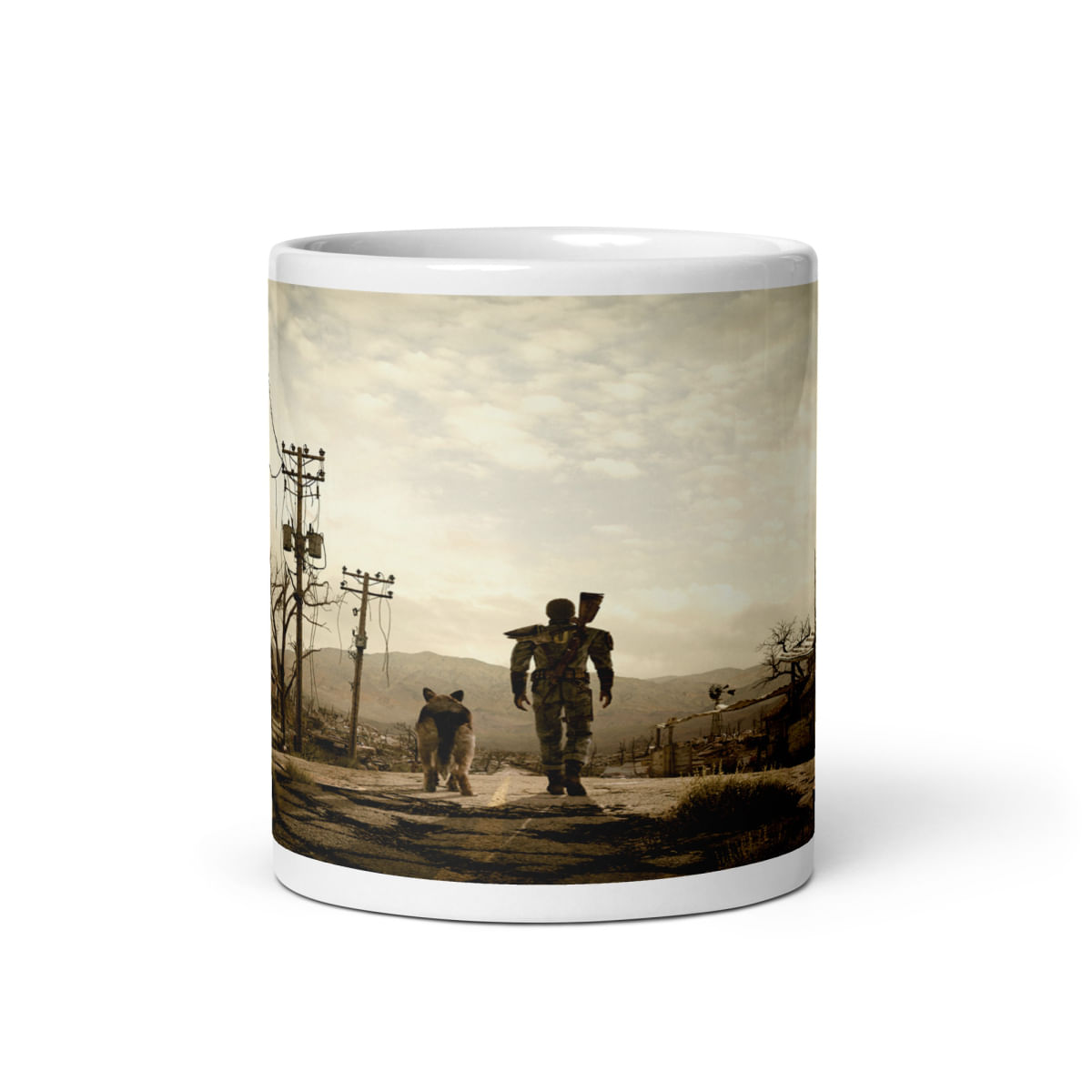 Caneca de Porcelana Fallout modelo 15 - Le biscuit