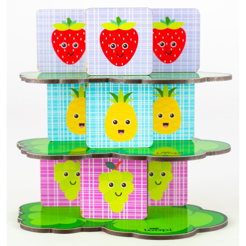 Jogo Empilhar Frutas- T0037 - Loopi Toys - Le biscuit