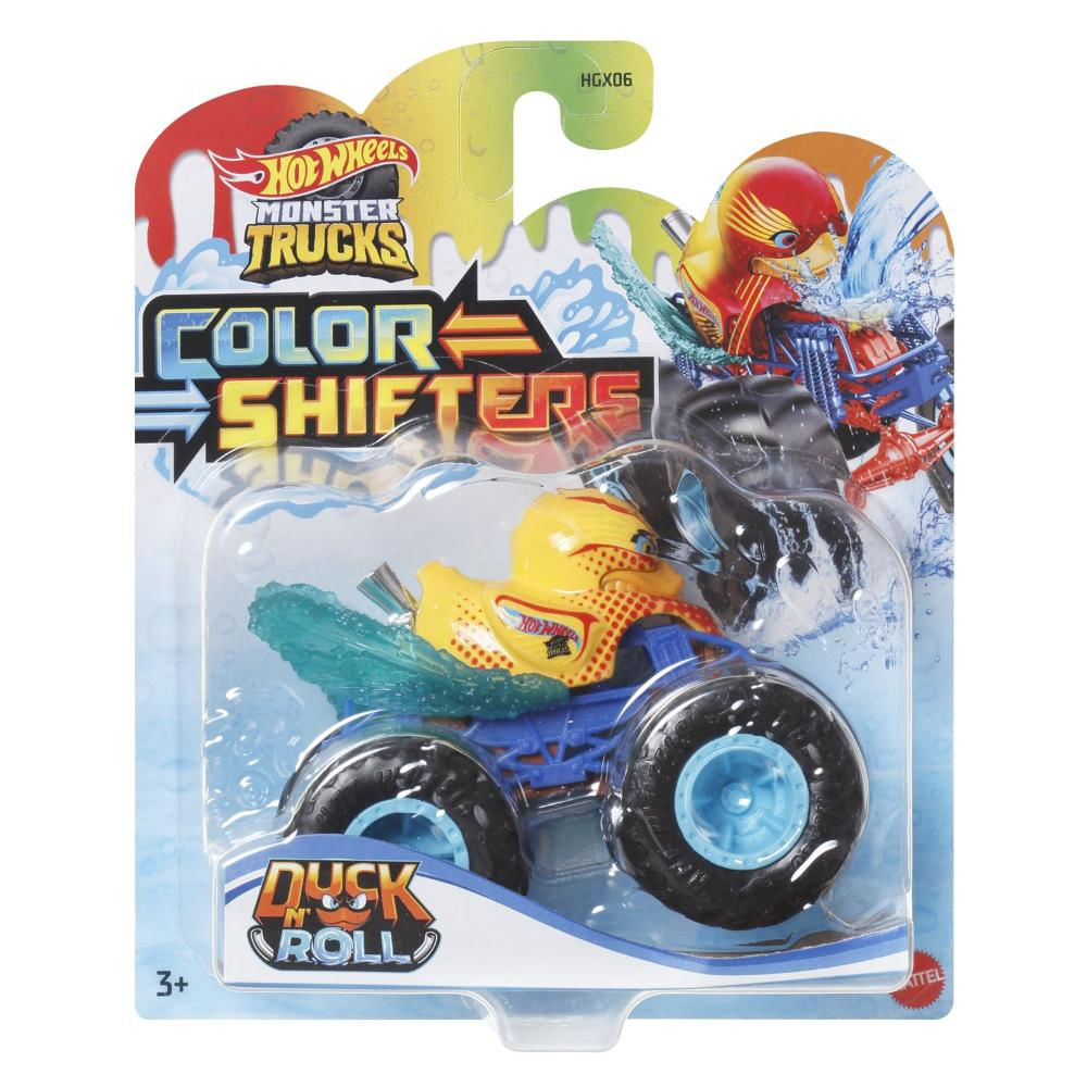 Hot Wheels Monster Trucks Color Shifter Duck n Roll - Mattel - Le biscuit
