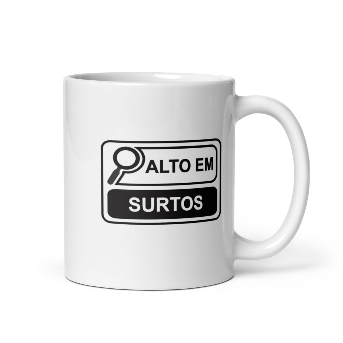 Caneca de Porcelana Meme Alto Em Surtos - Le biscuit